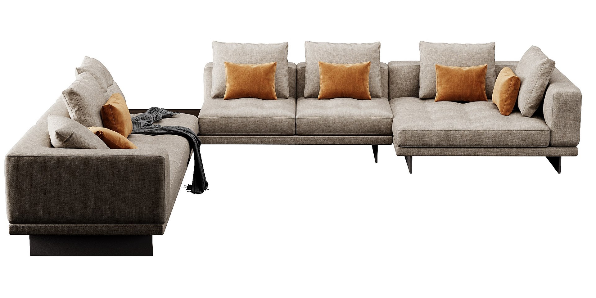 3D Model Minotti Dylan Set 8 - TurboSquid 2180541