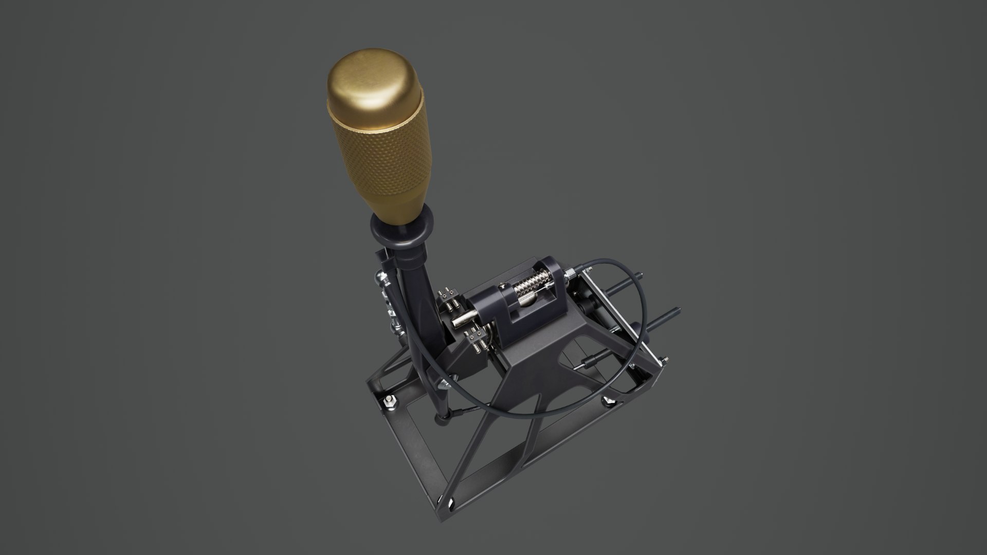 3D Short Shifter 01 - Variation A - Gold - TurboSquid 2370348