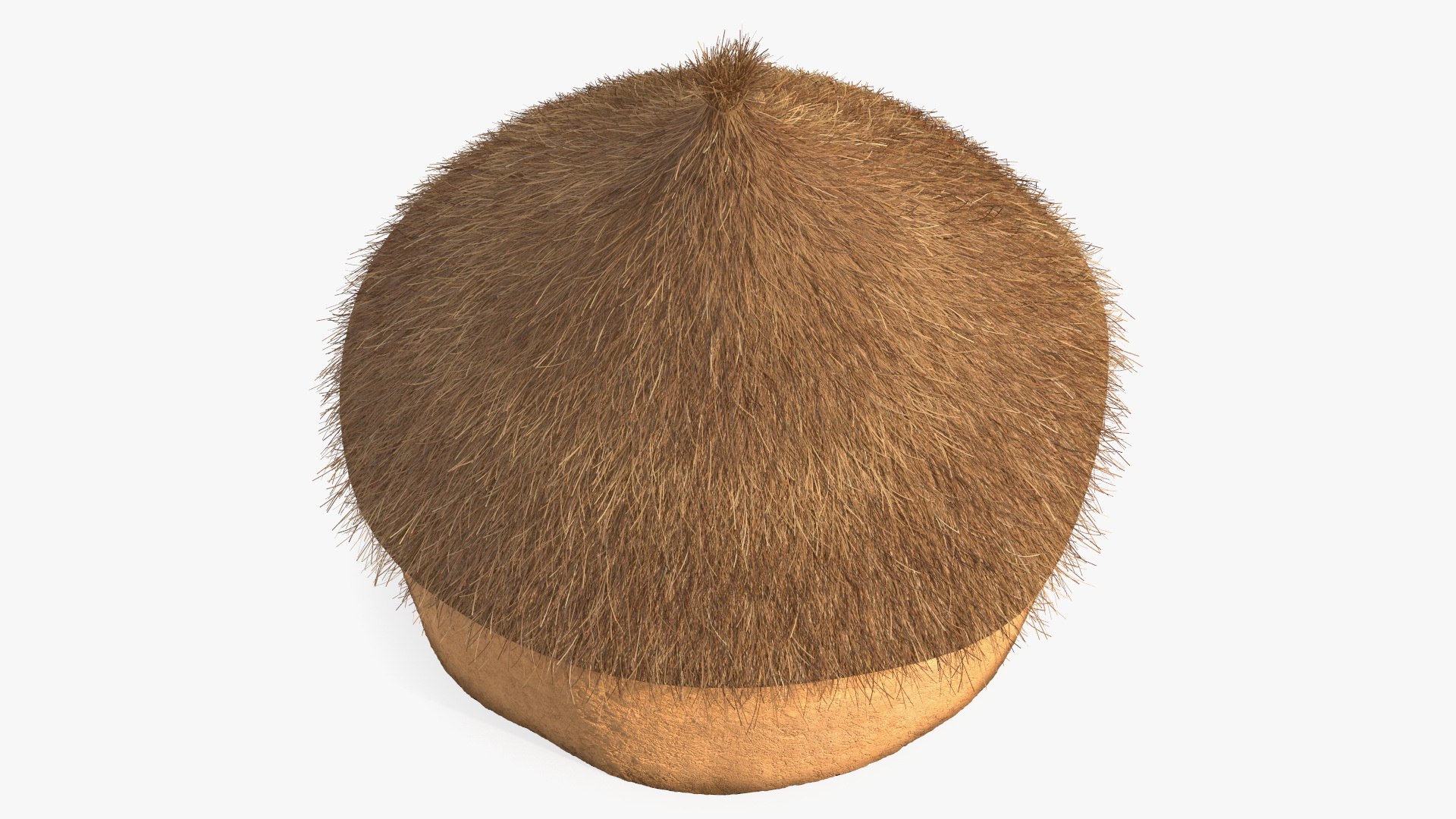 3D African Round Clay House Fur - TurboSquid 1784446