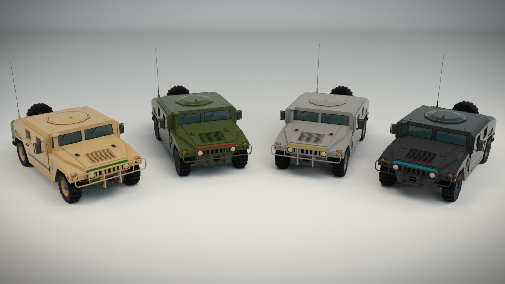 3D Humvee - TurboSquid 1422975