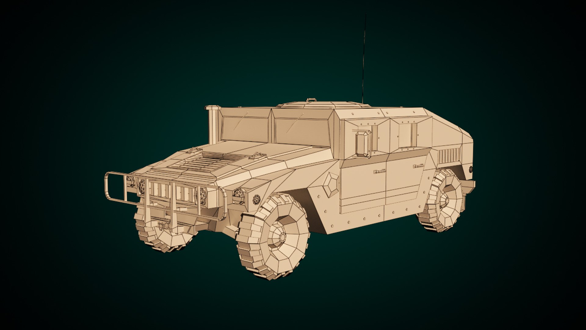 3D Humvee - TurboSquid 1422975