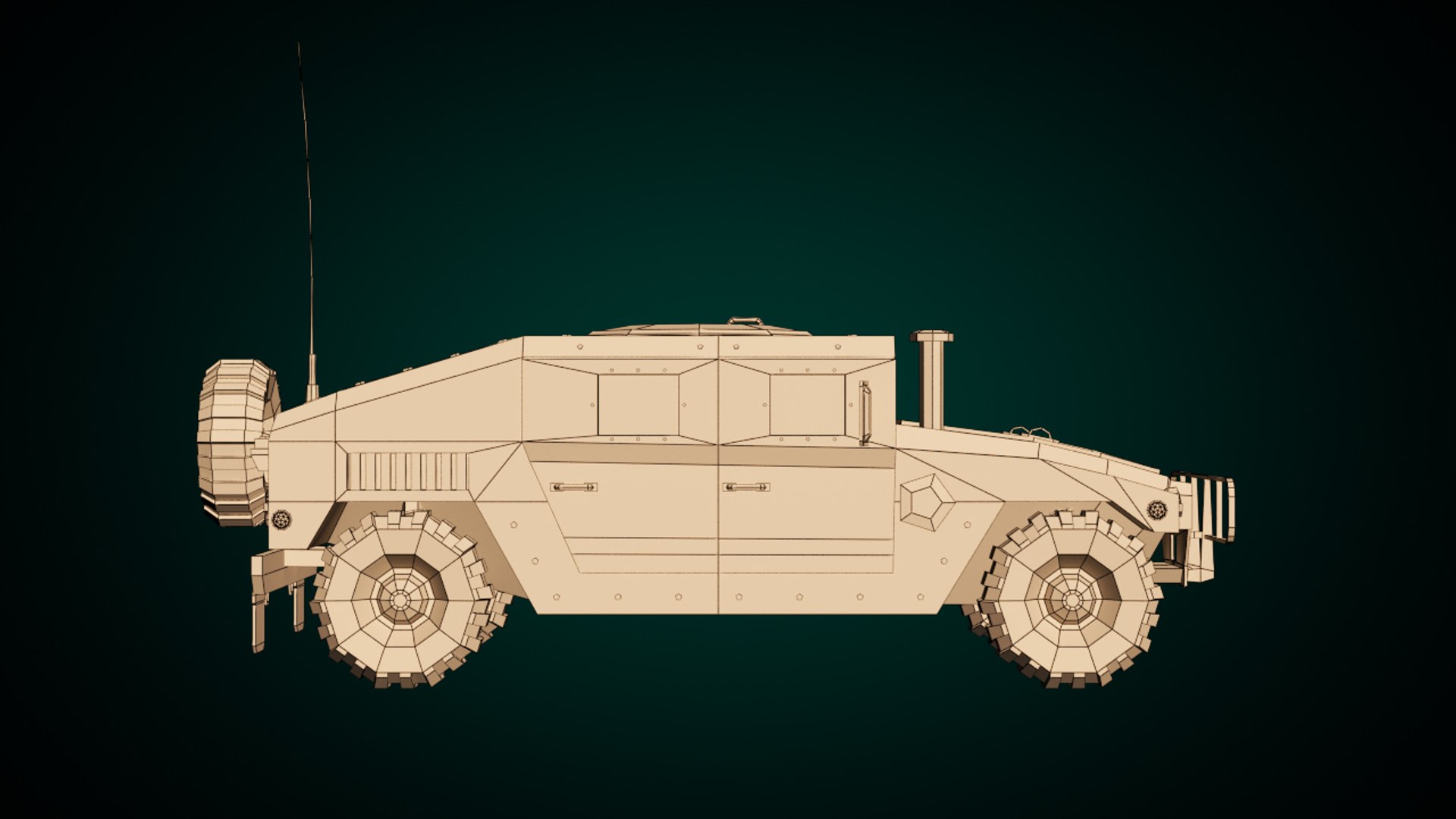 3D Humvee - TurboSquid 1422975