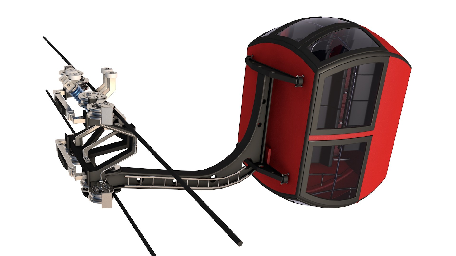 Ski Gondola Lift Towers 3D model - TurboSquid 1879241