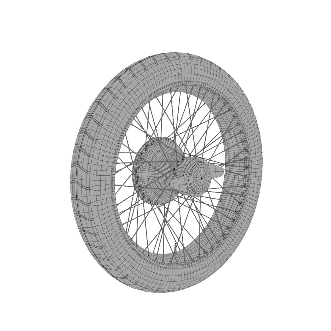 Wire Wheel Model - TurboSquid 1571927
