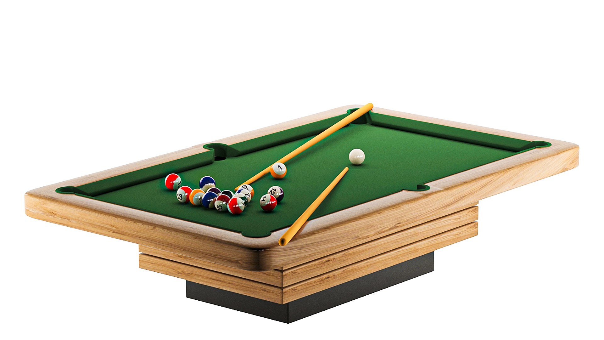 3D Arclight Pool Billiards Table Model - TurboSquid 2362347