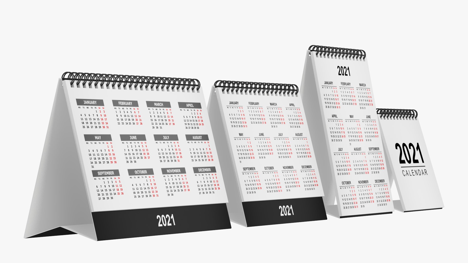 Calendar Set Model - TurboSquid 1669744