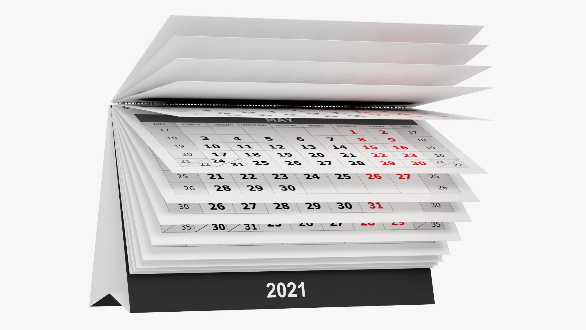 Calendar set model - TurboSquid 1669744