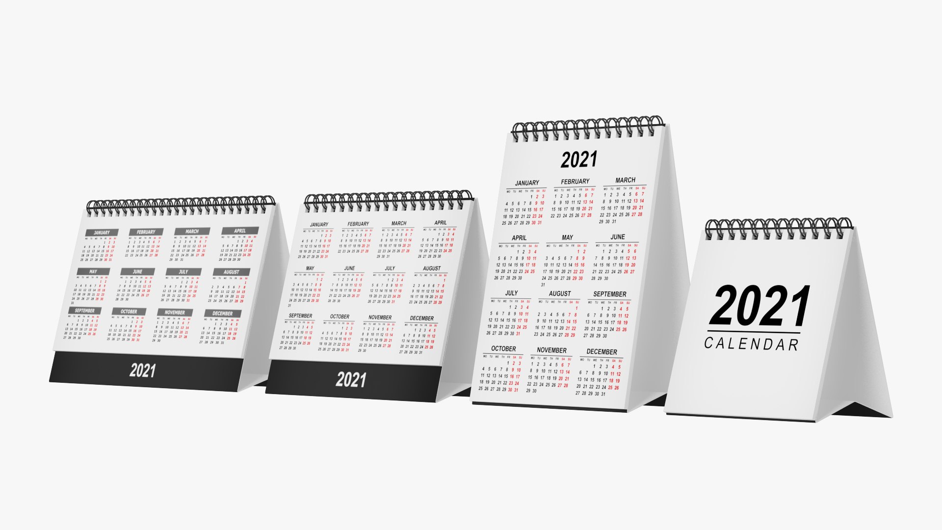 Calendar Set Model - TurboSquid 1669744
