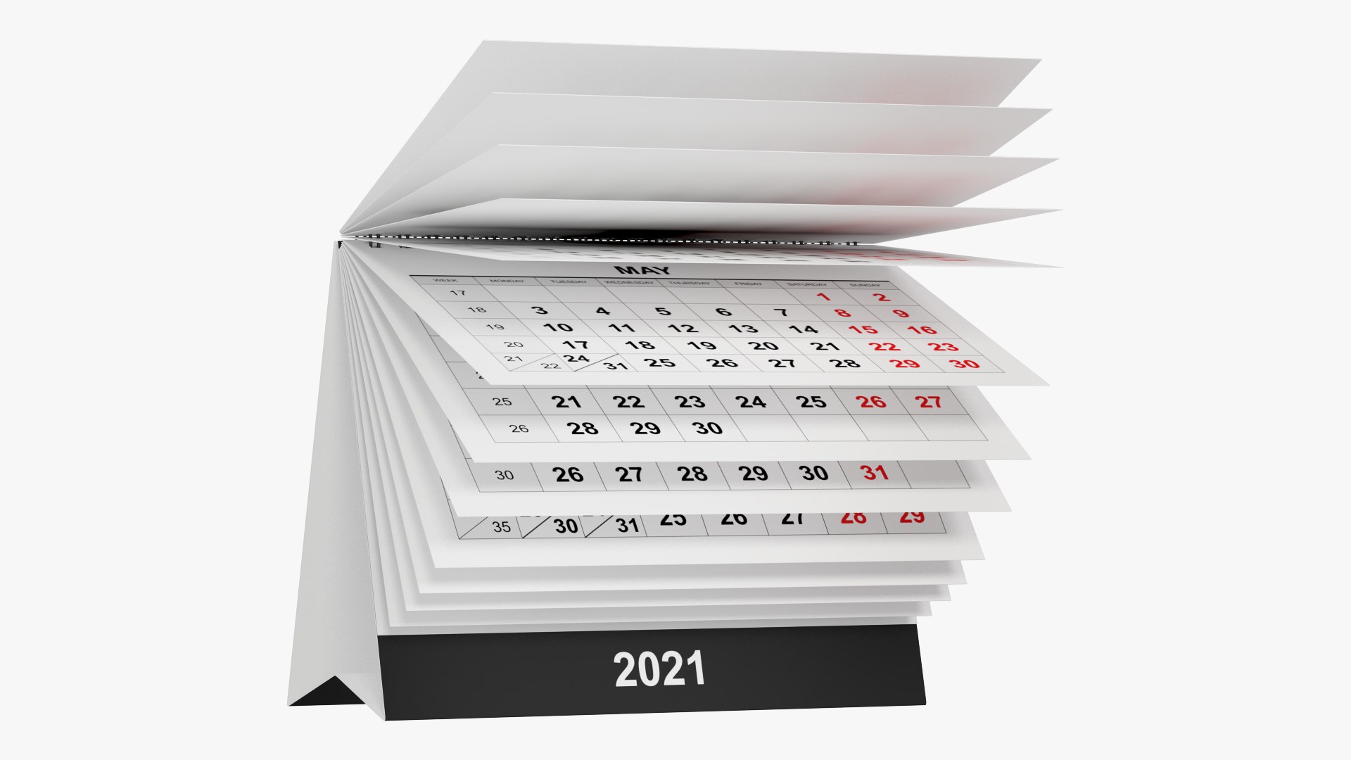 Calendar set model - TurboSquid 1669744