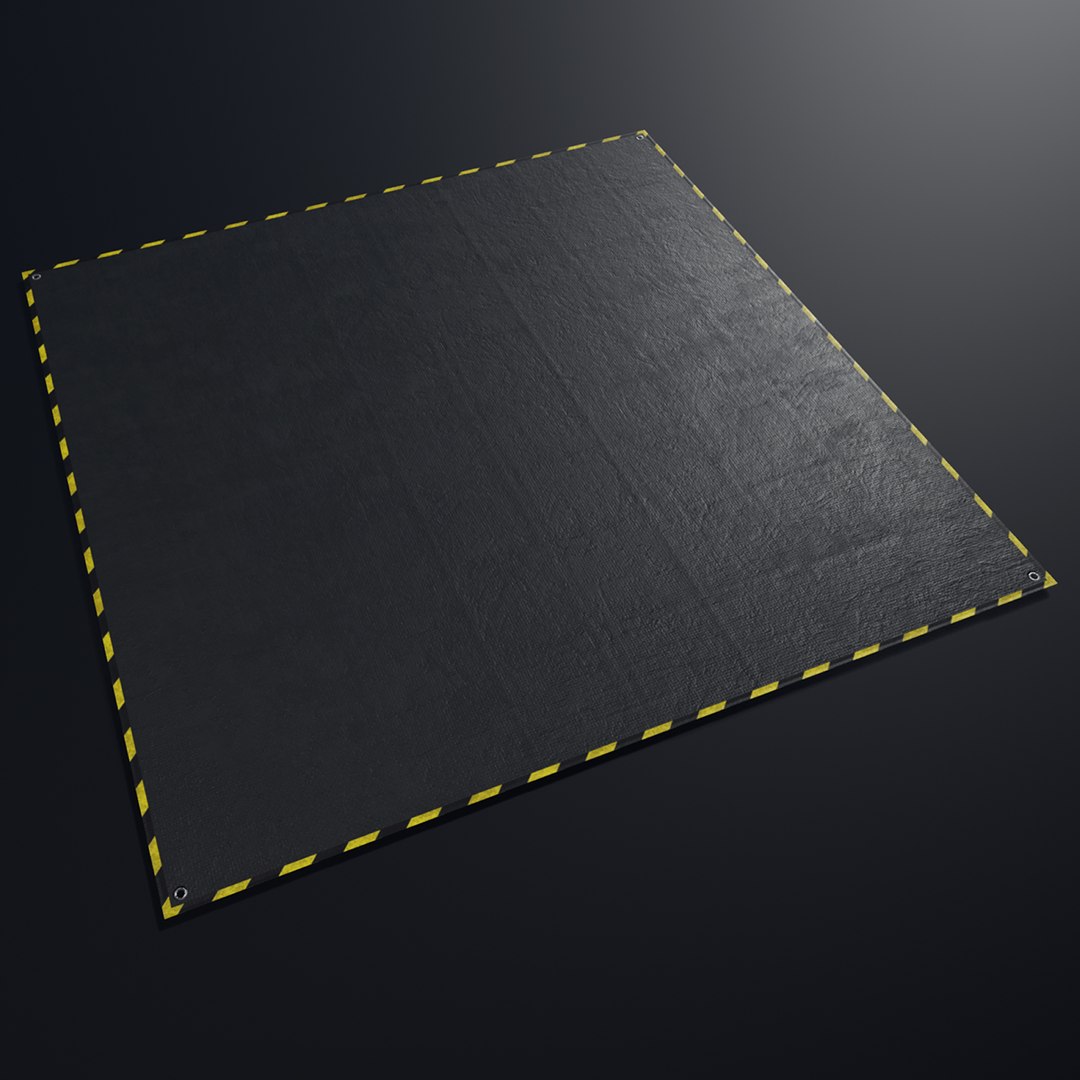 3D Tarp Black PBR Model - TurboSquid 1300414