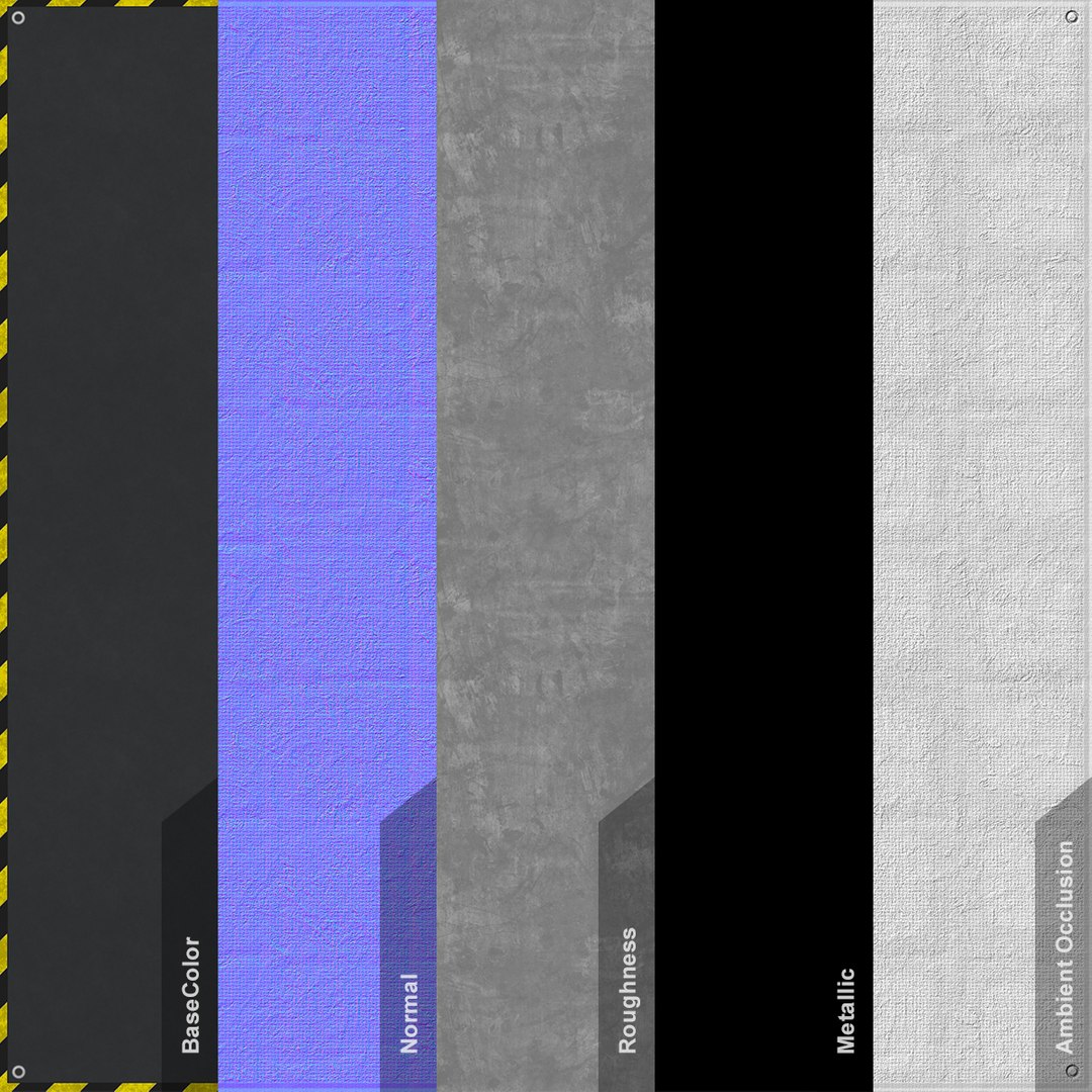 3D Tarp Black PBR Model - TurboSquid 1300414