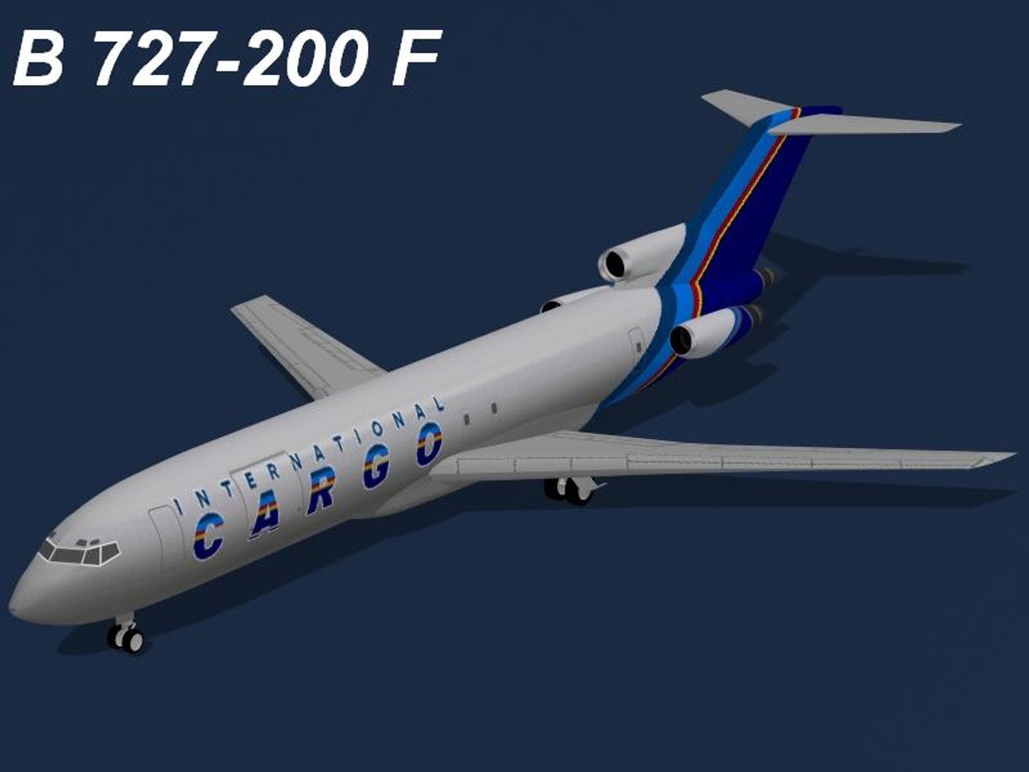 3d Model Freighter Fleet Airbus A380-800
