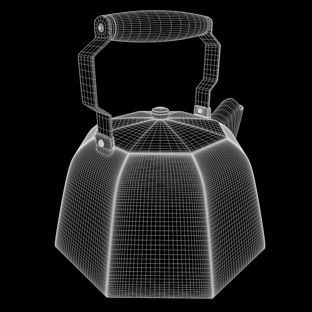Vintage Tea Pot 3d C4d