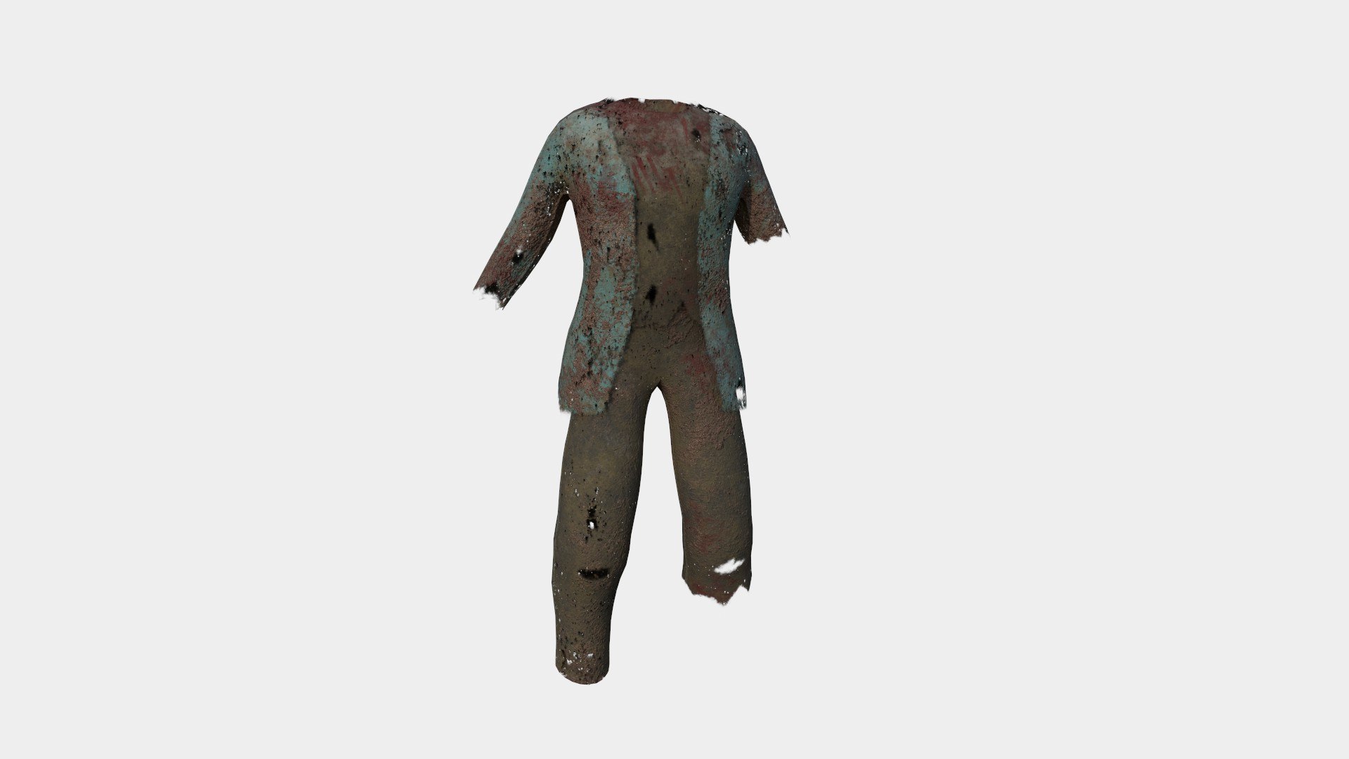 Zombie Clothing Color 02 - Undead Character Design 3D - TurboSquid 1858672