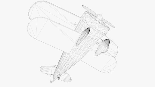 Plane biplane tiny 3D model - TurboSquid 1670576