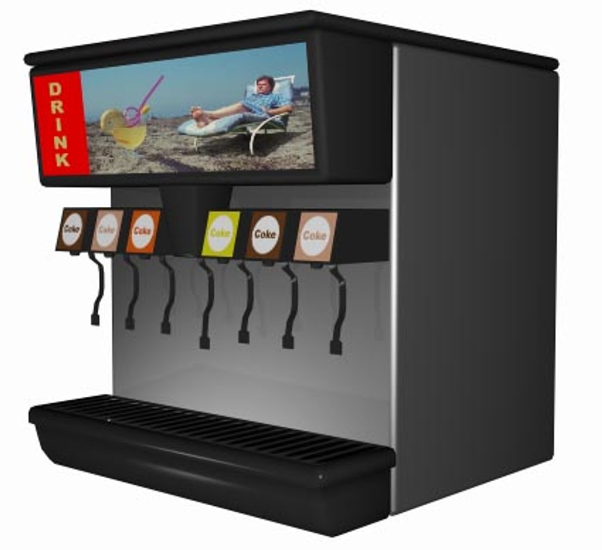 Soda Machine 3d Model