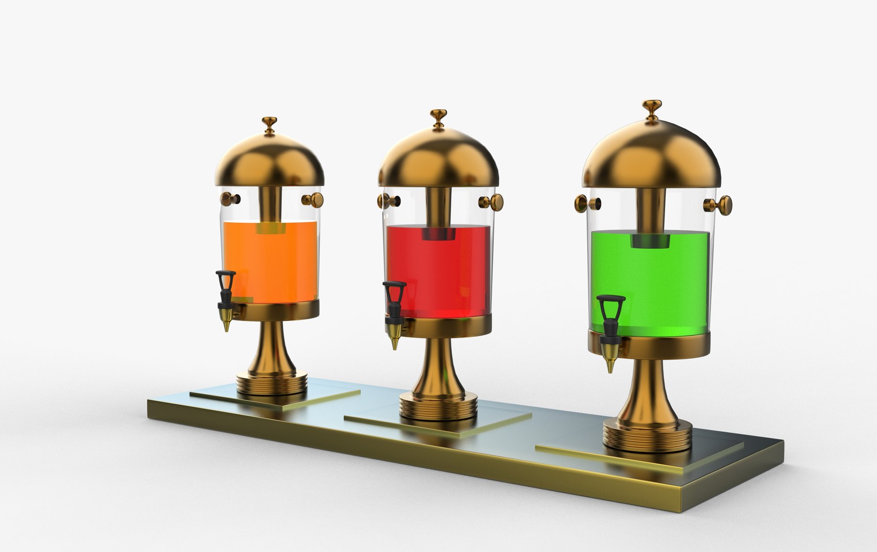 3D Juice Jar And Juice Dispenser 3D Model - TurboSquid 2341803