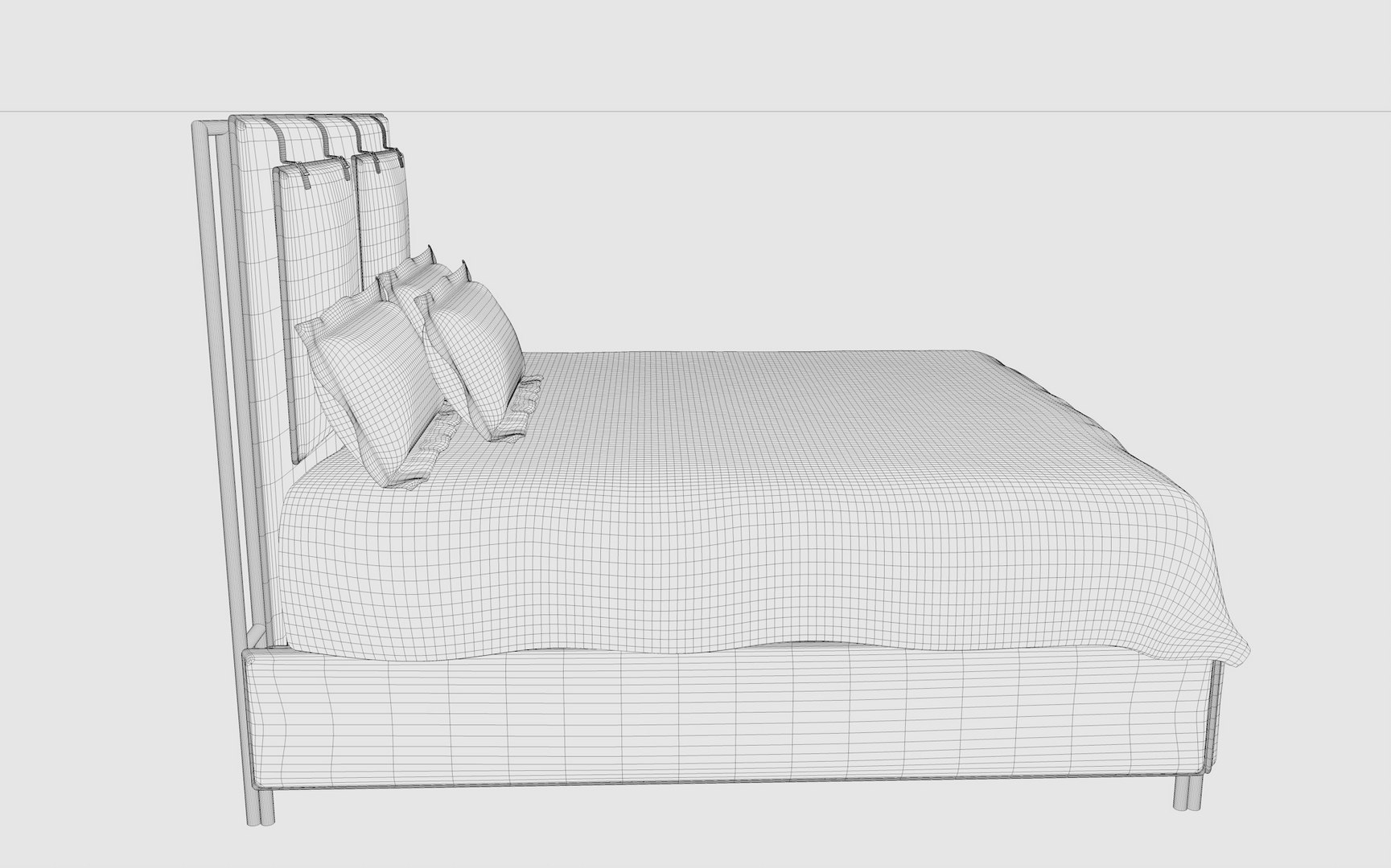 Free Bed 01 3D - TurboSquid 2089167