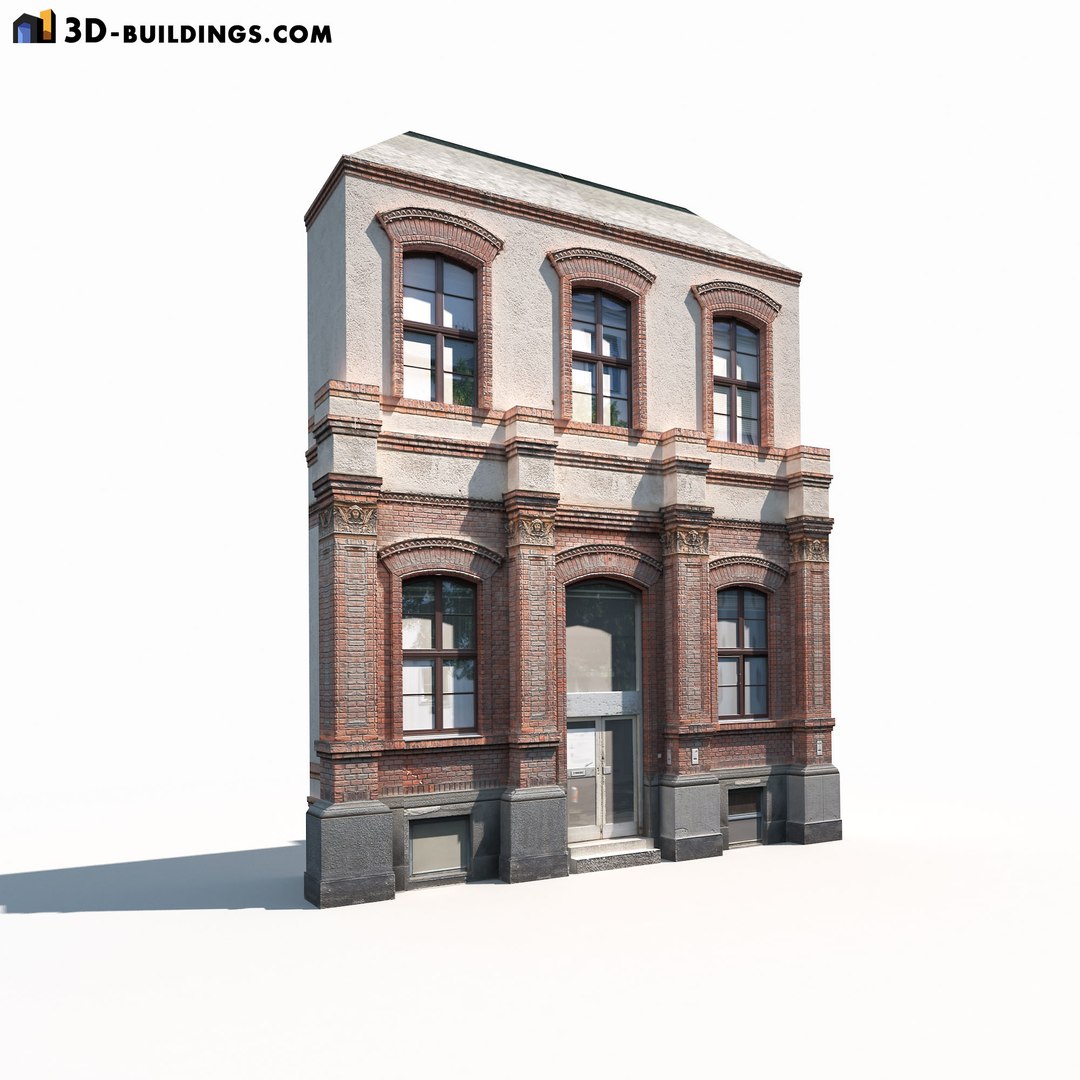 3d Building Exterior Modeled Model