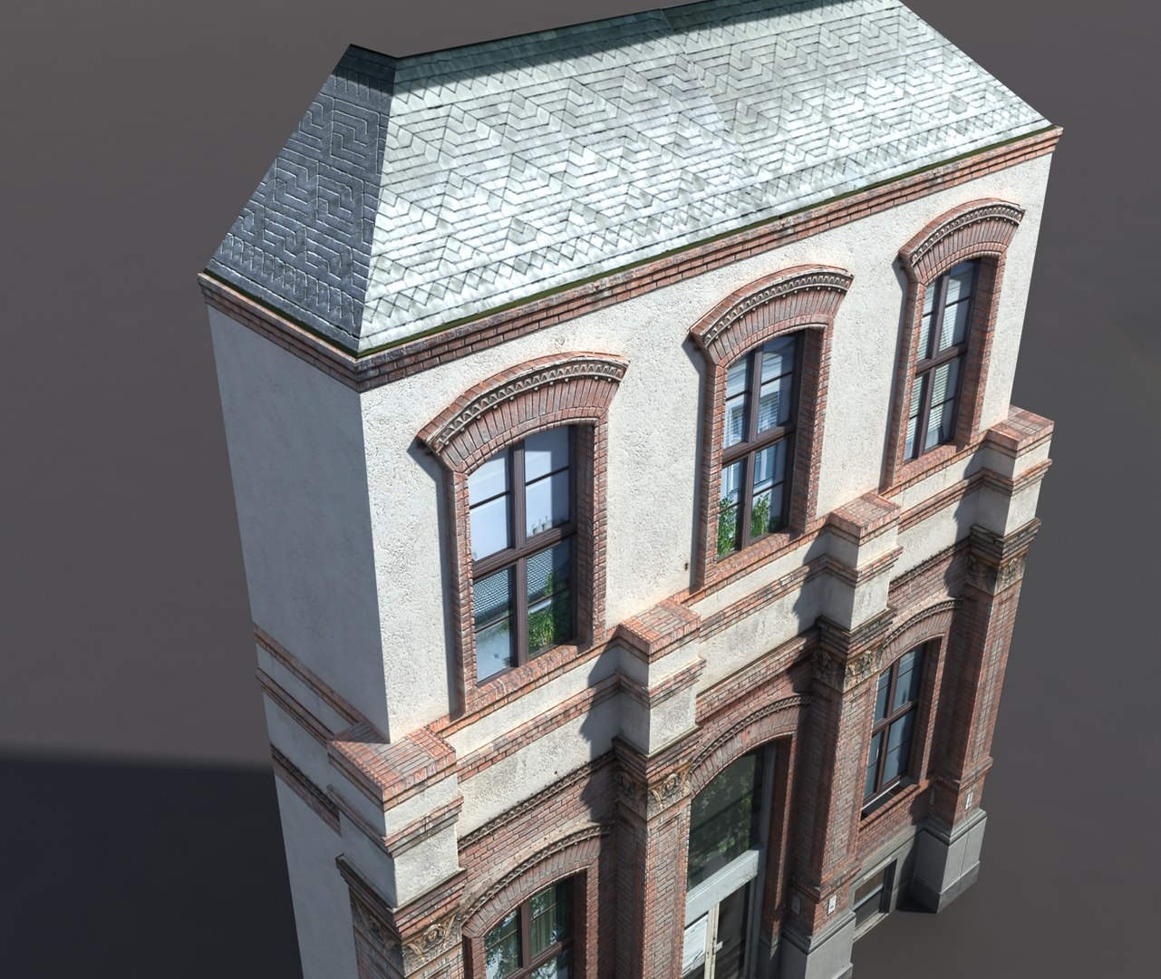 3d Building Exterior Modeled Model
