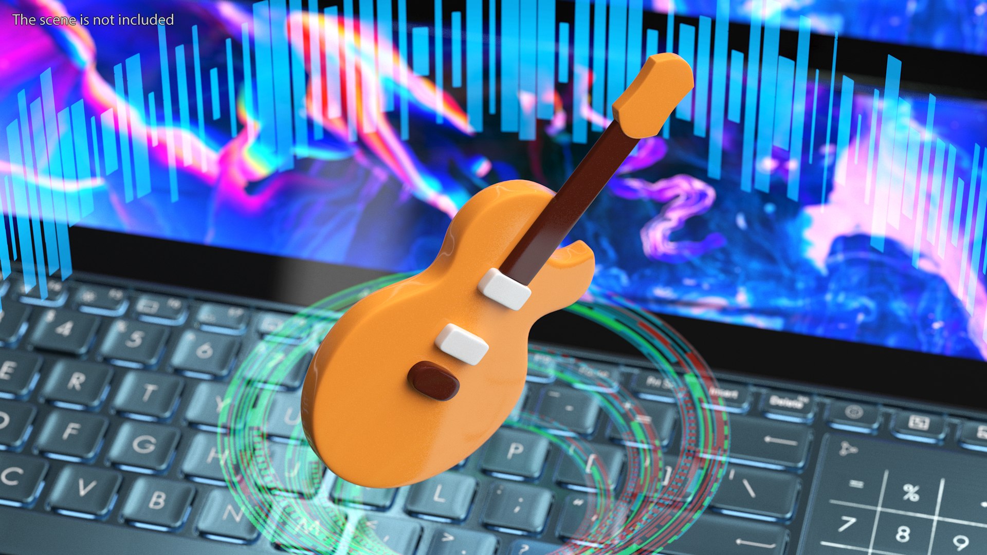 3D Guitar Emoji Model - TurboSquid 1867928