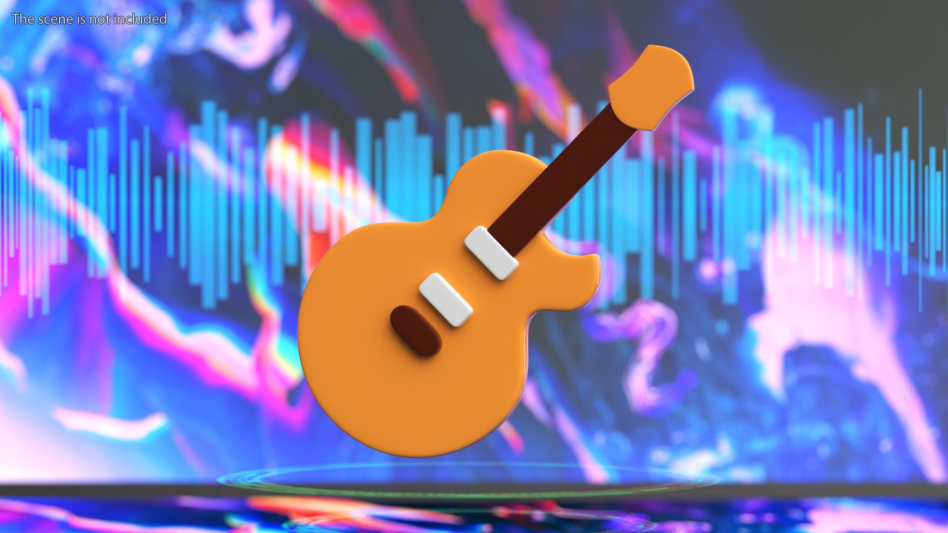 3D Guitar Emoji Model - TurboSquid 1867928