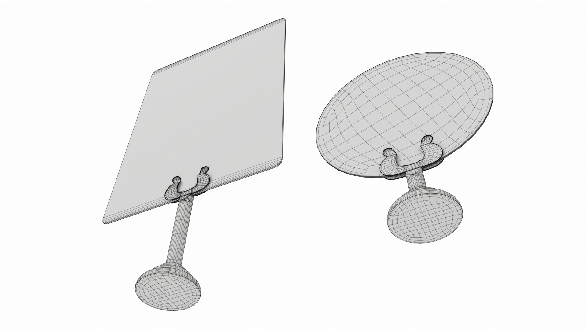 3D Menu Number Sign Display Stand Set - TurboSquid 2224852