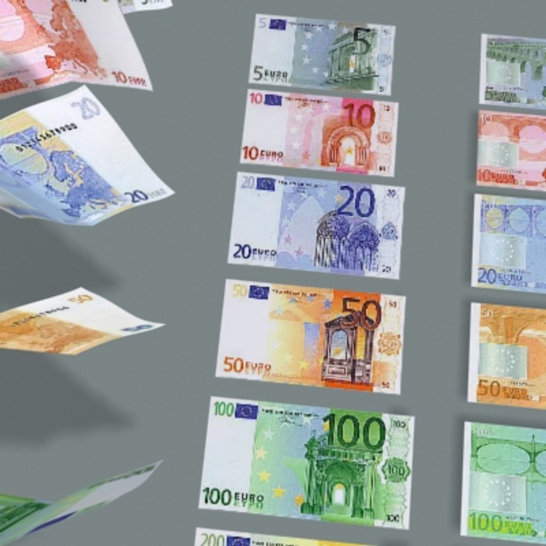 Euro Banknotes 500 3d Max