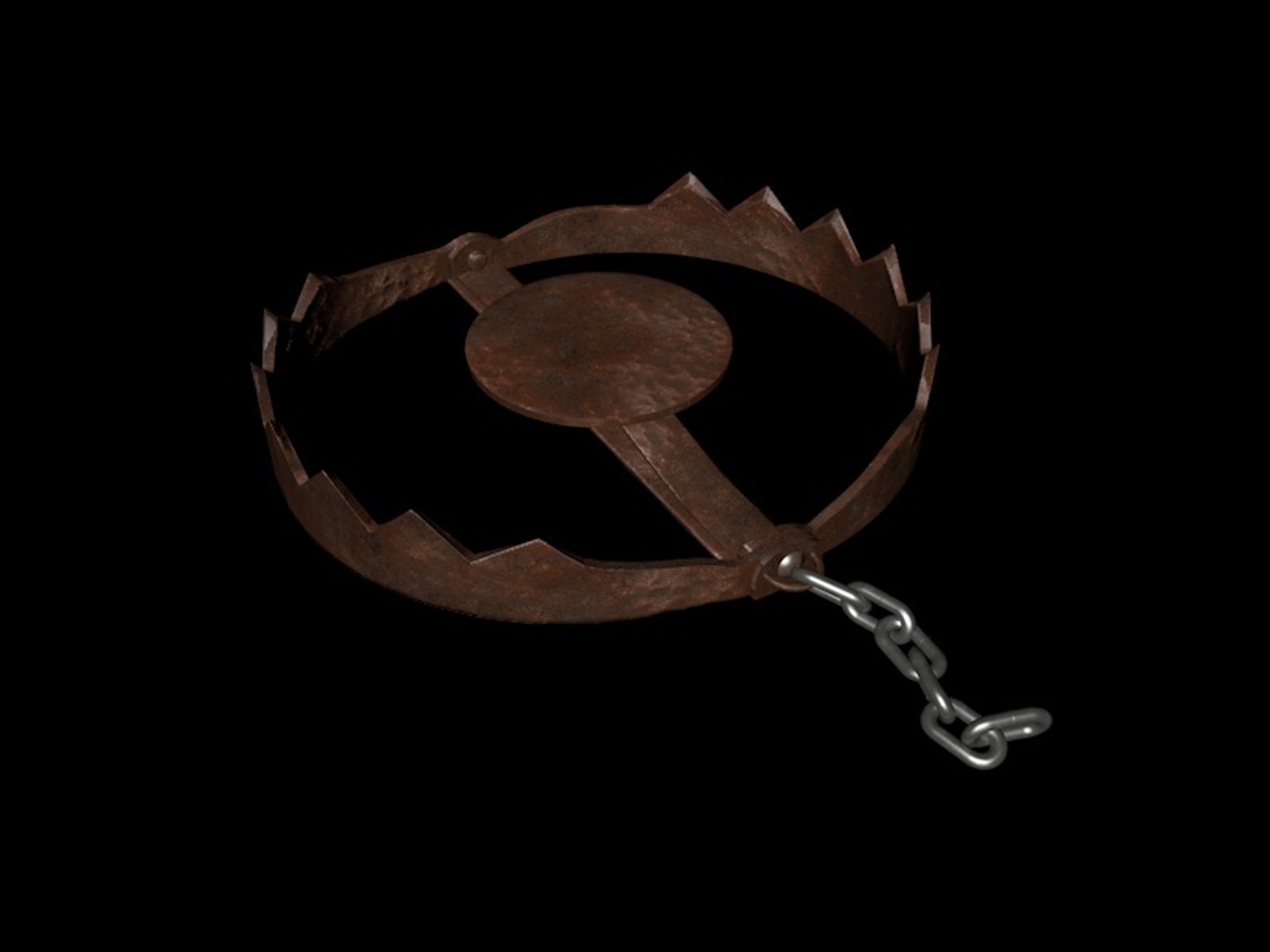 Rusty Bear Trap 3d 3ds