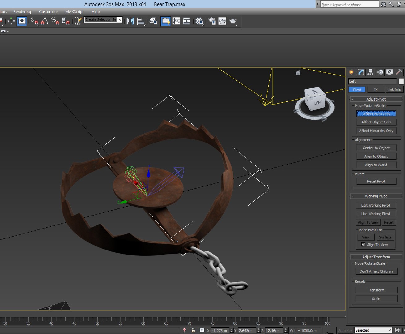 Rusty Bear Trap 3d 3ds
