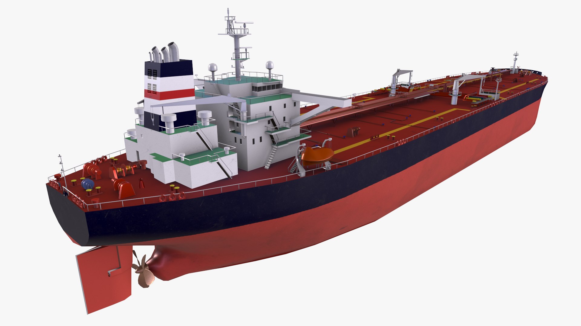 3D Model Crude Oil Tanker With LOD - TurboSquid 1870510