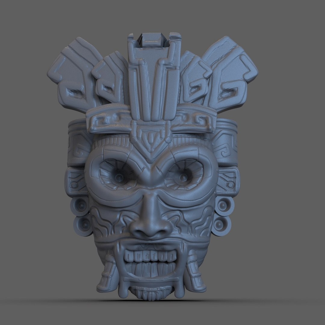 3D Model Mayan Head - TurboSquid 2234718
