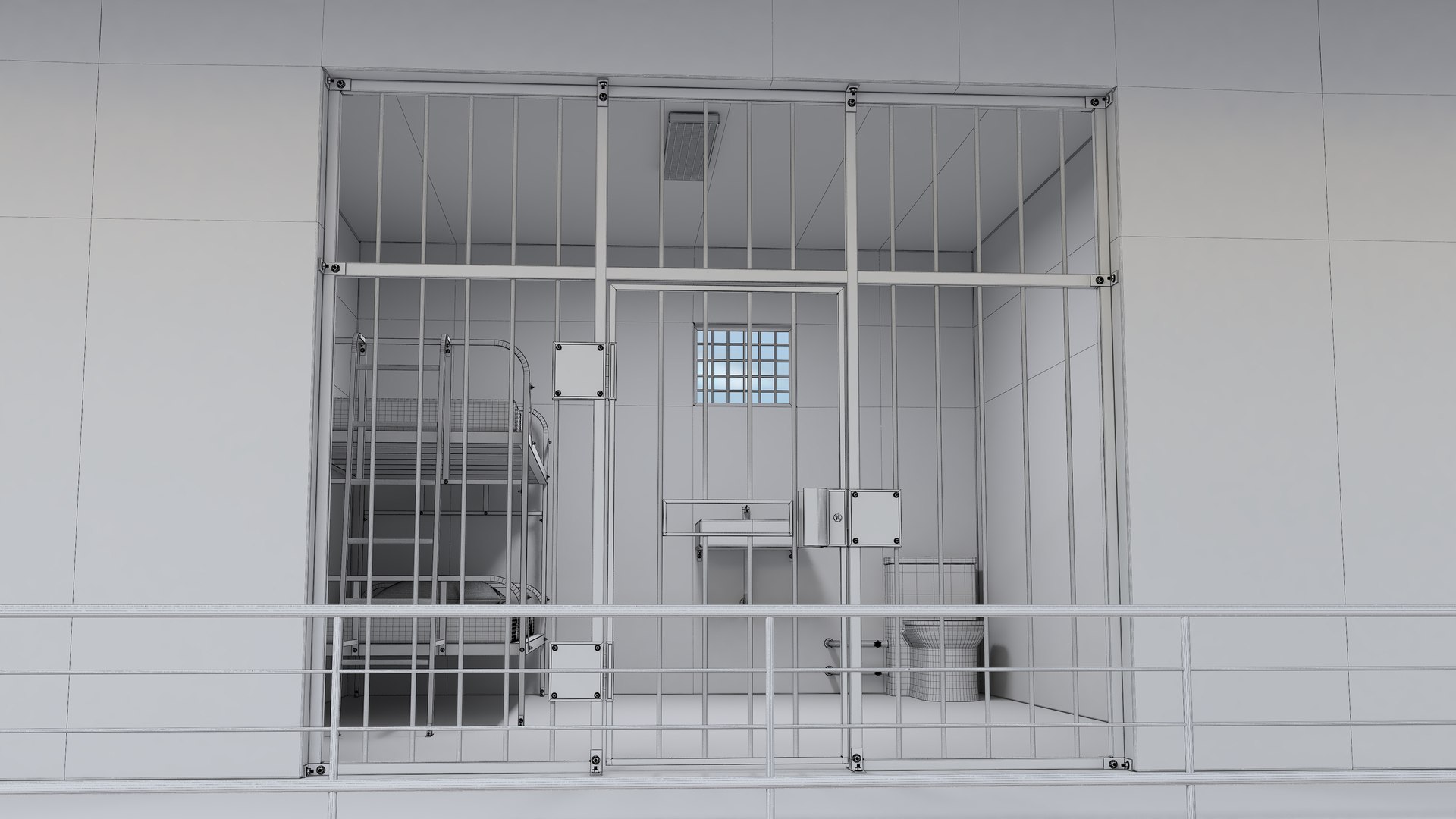 Prison 3D Model - TurboSquid 2285954