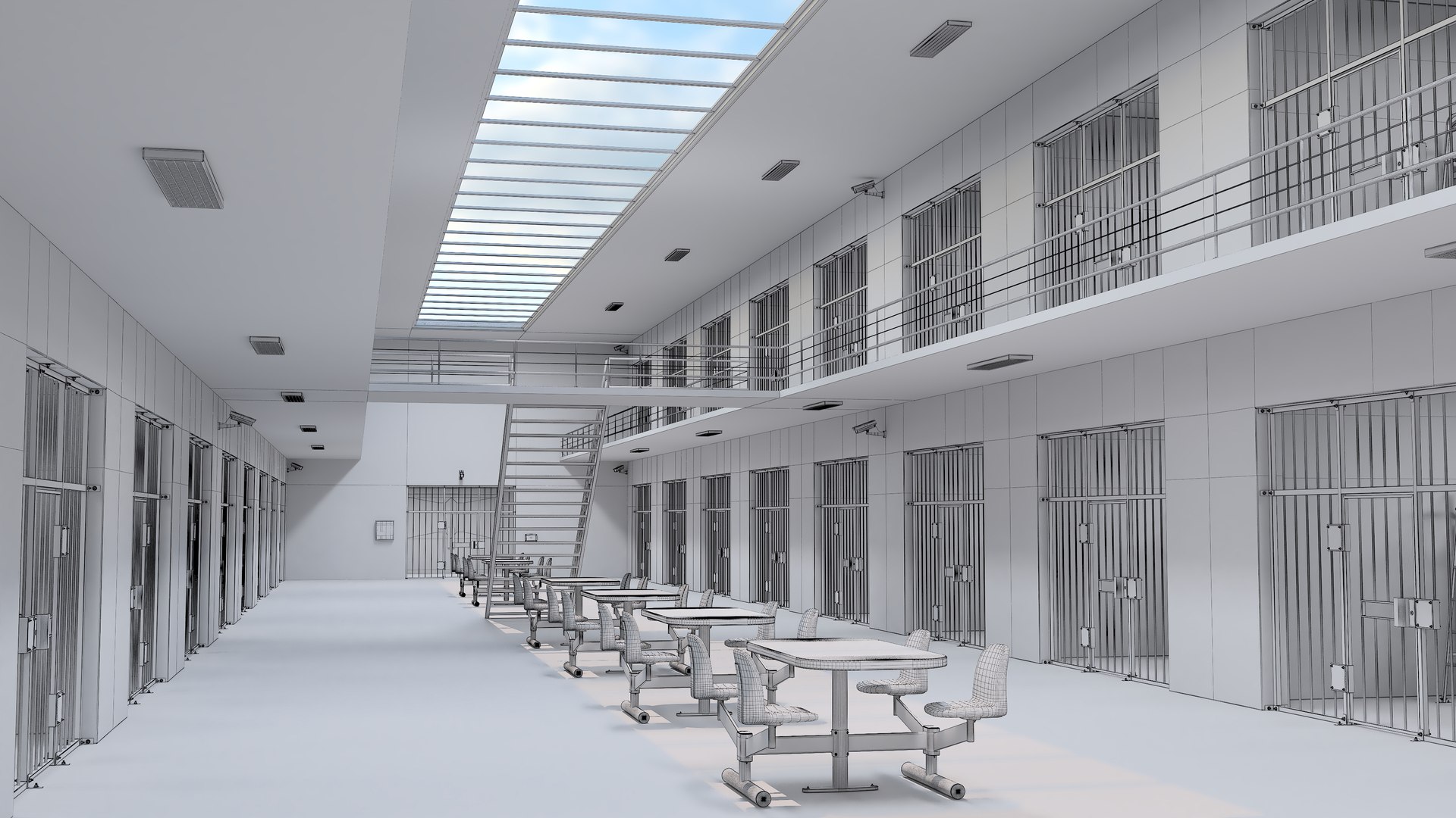 Prison 3D Model - TurboSquid 2285954