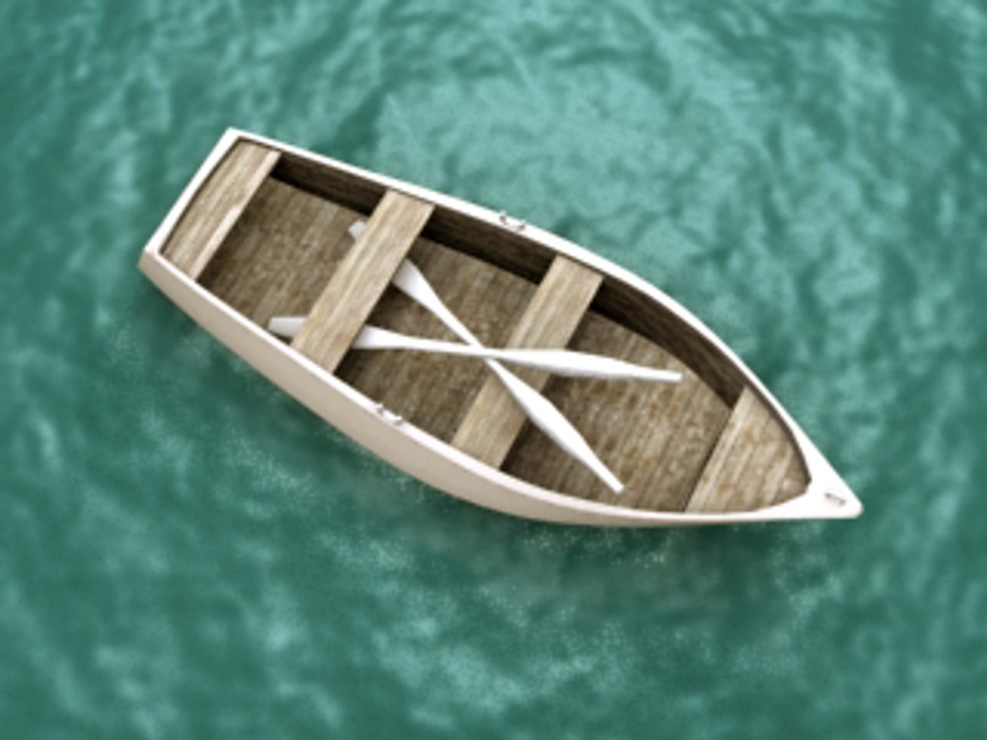 3d Boat Rowboat Row Dinghy Model