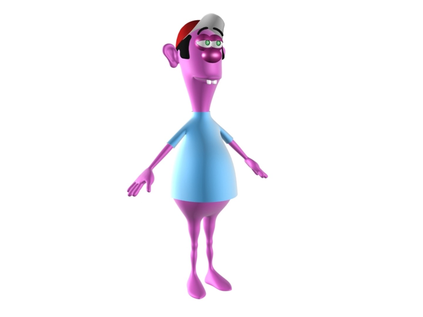 Funny Cartoon 3d Model