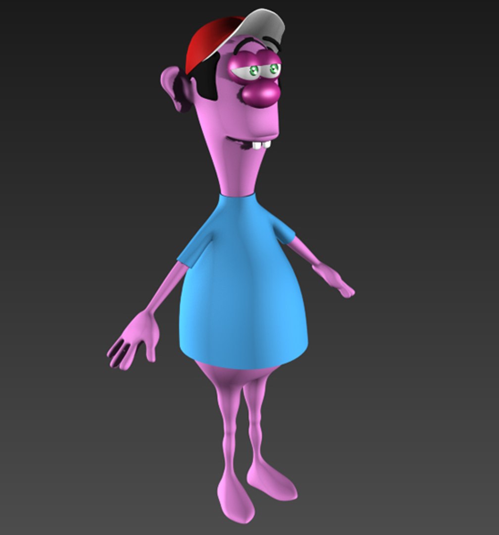Funny Cartoon 3d Model