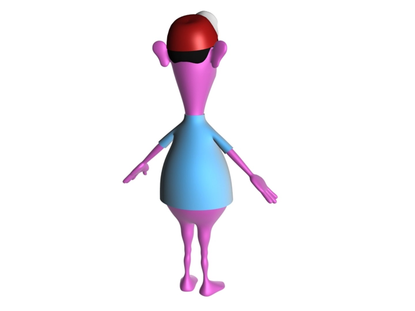 Funny Cartoon 3d Model
