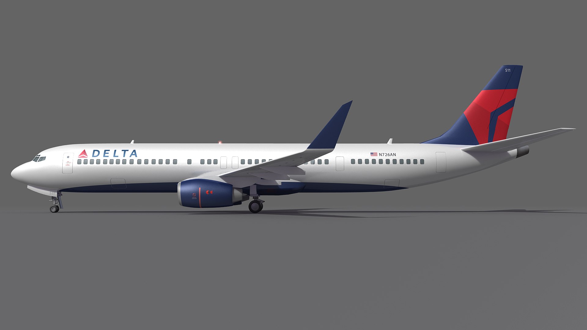 Delta Airlines Airplane Model - TurboSquid 1470036