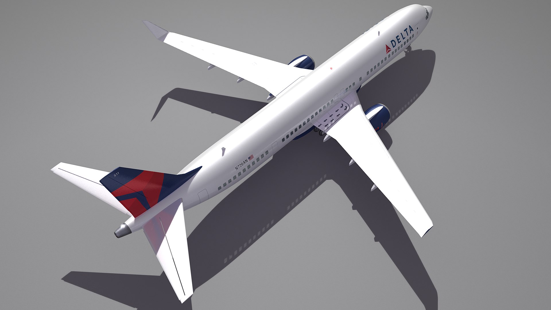 Delta Airlines Airplane Model - TurboSquid 1470036