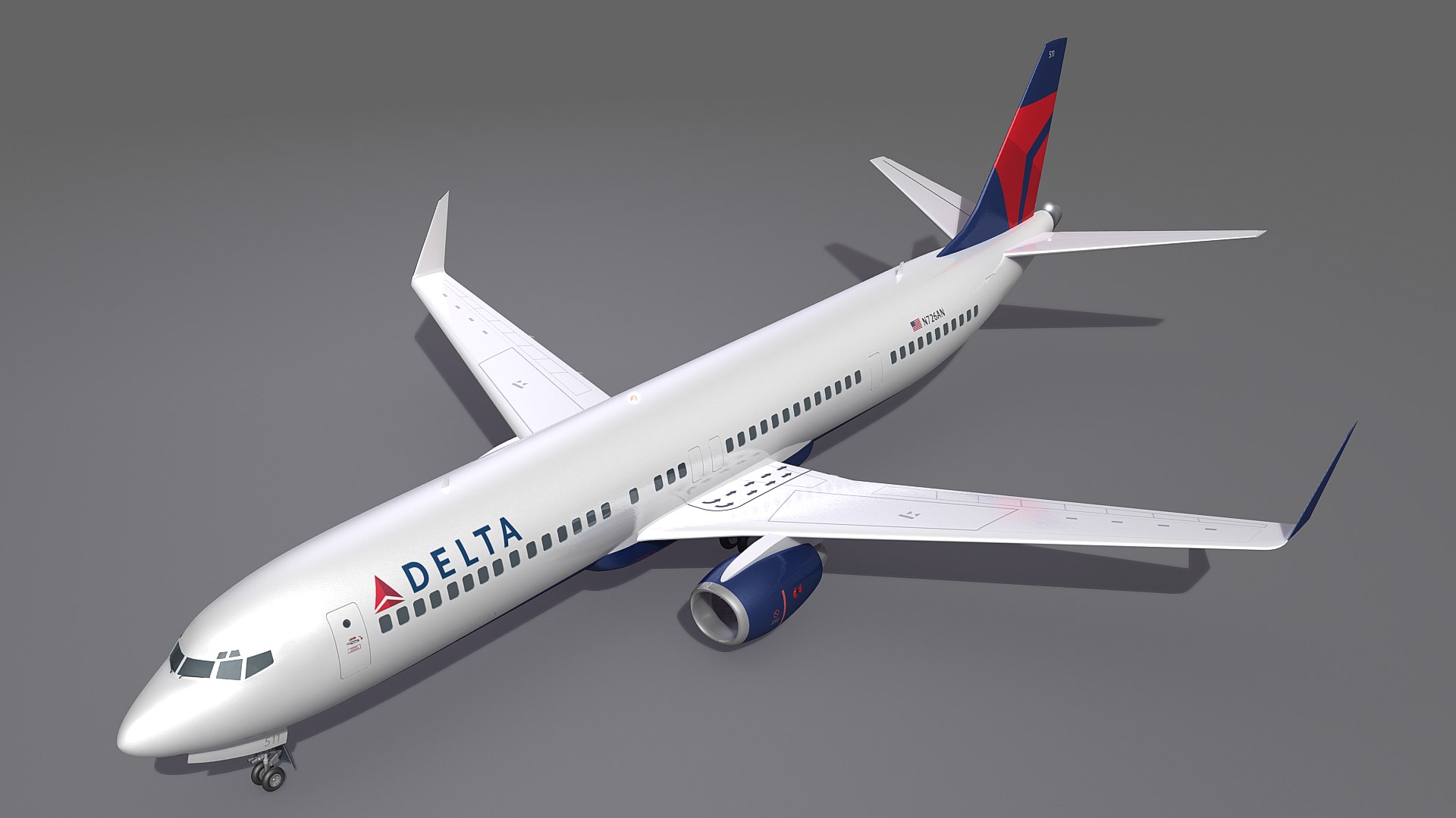 Delta Airlines Airplane Model - TurboSquid 1470036