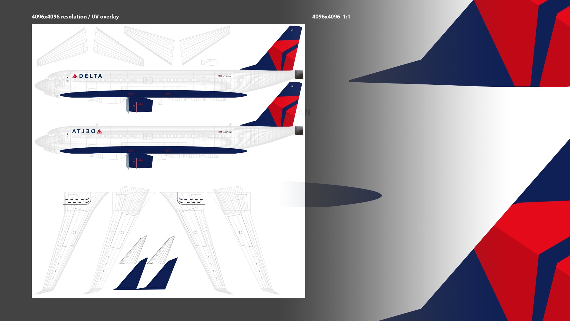 Delta Airlines Airplane Model - TurboSquid 1470036