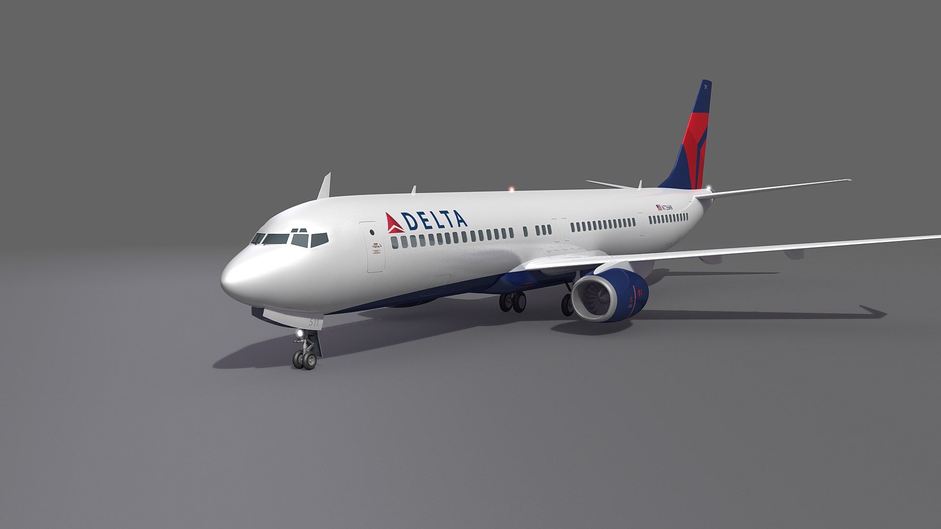 Delta airlines airplane model - TurboSquid 1470036