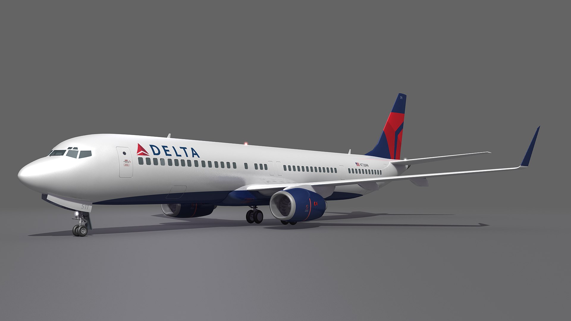 Delta Airlines Airplane Model - TurboSquid 1470036