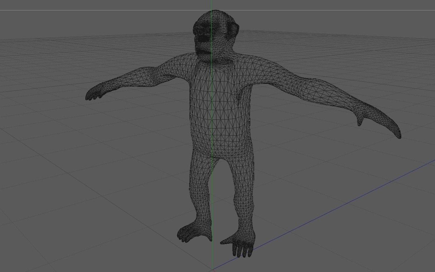 3d Chimpanzee Chimp Model