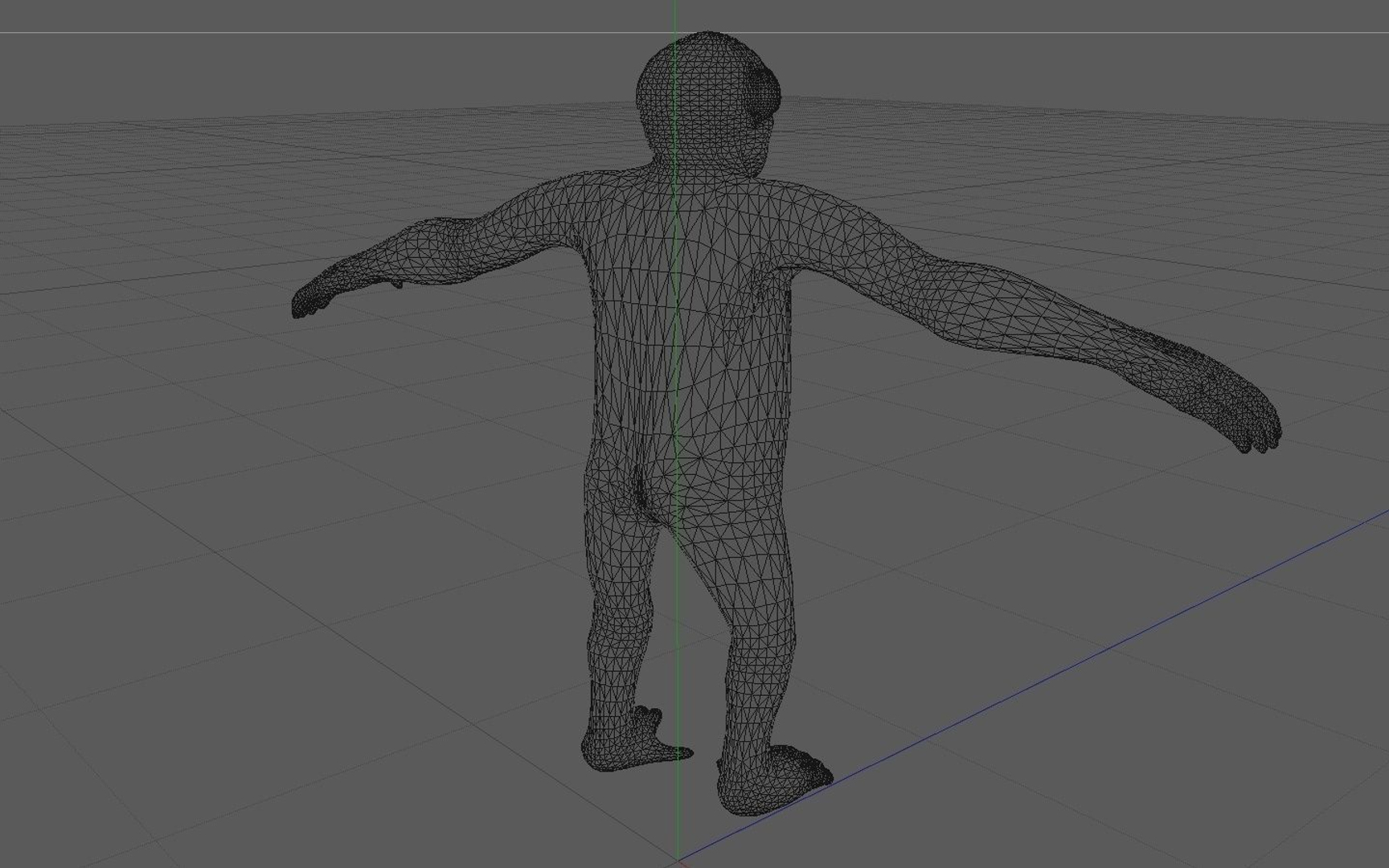 3d chimpanzee chimp model