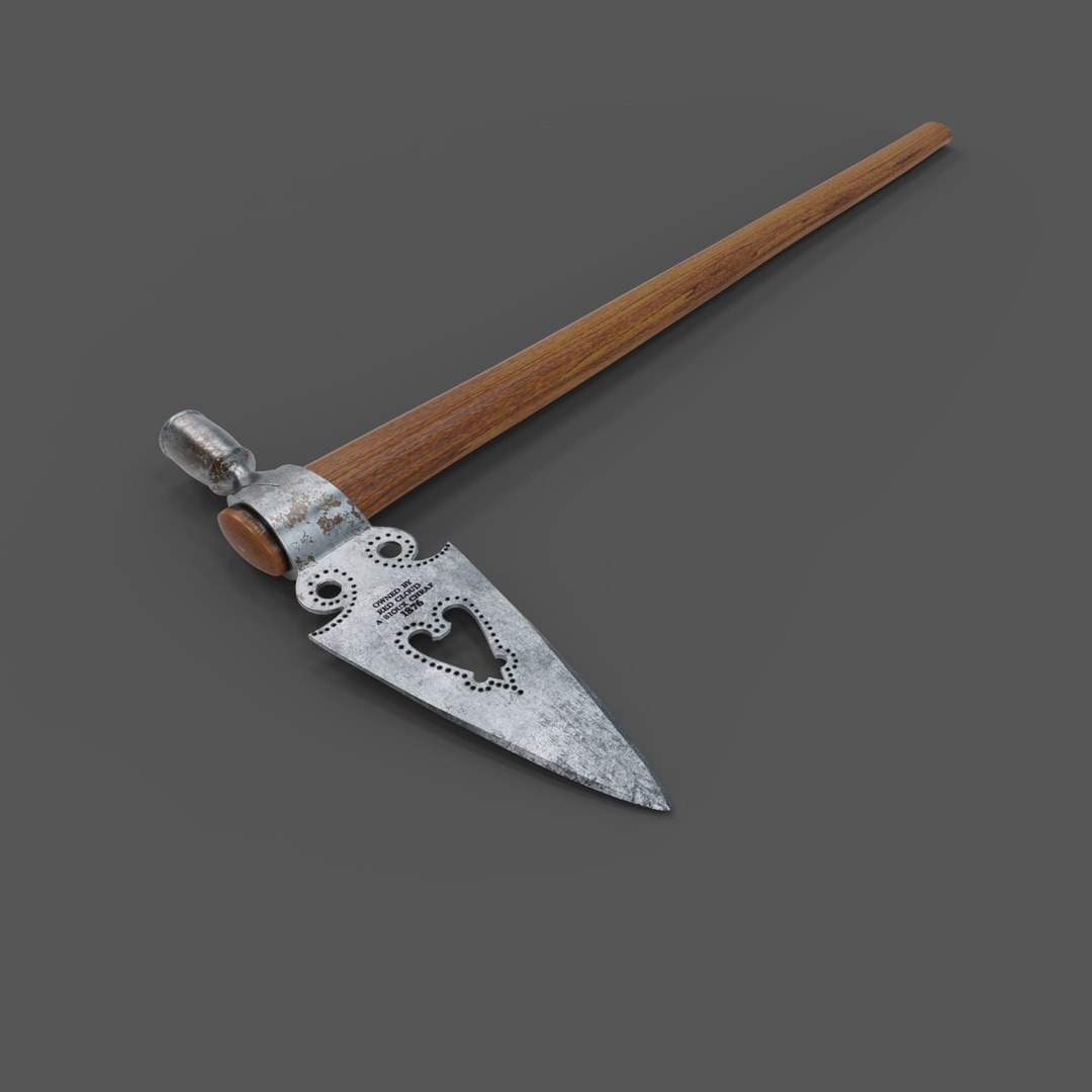 3D Axe Chief Red Cloud Tomahawk Pohrt Collection 1876 Model ...