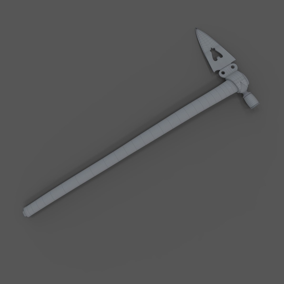 3D Axe Chief Red Cloud Tomahawk Pohrt Collection 1876 Model ...