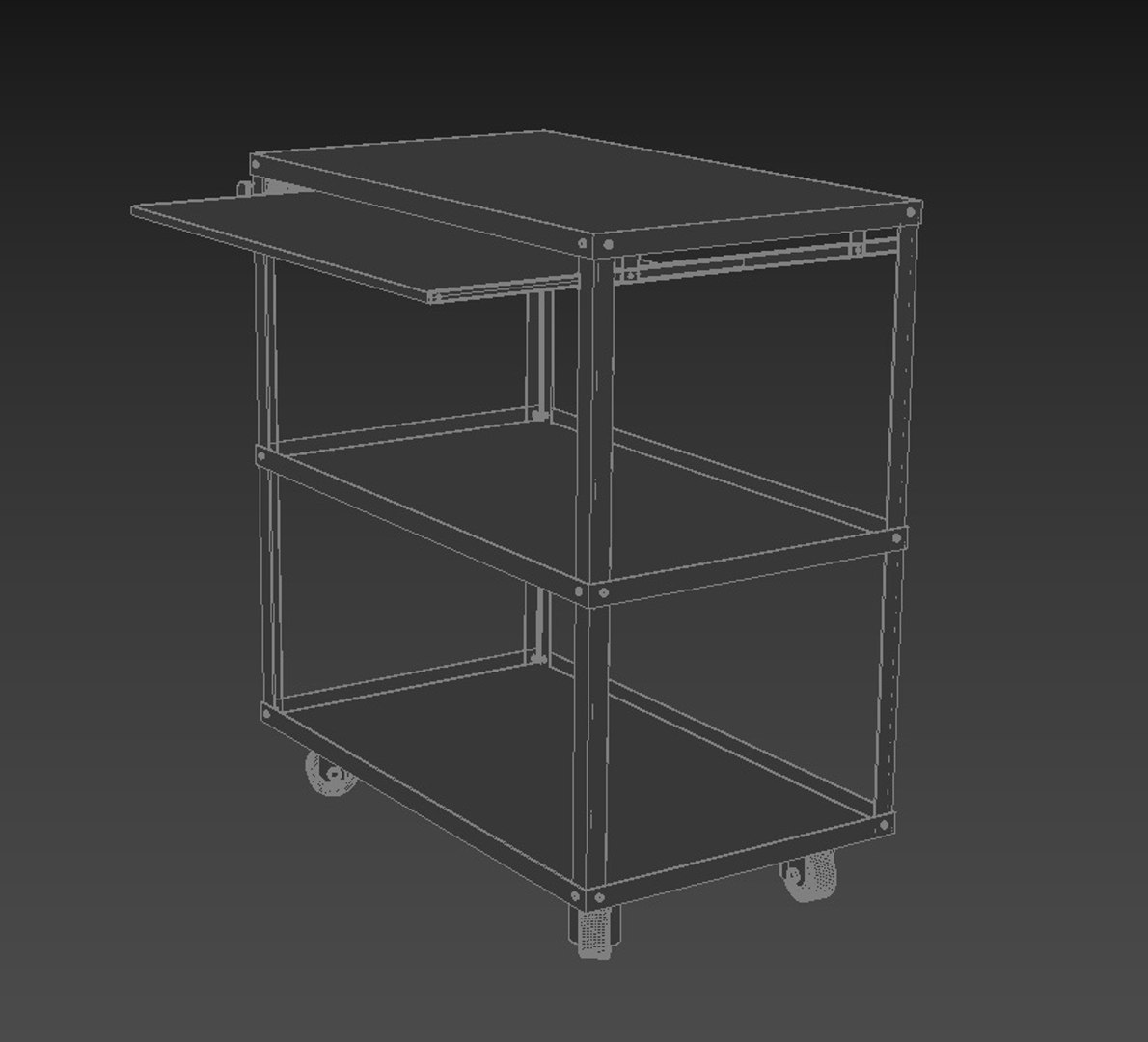 3D model workshop service trolley open - TurboSquid 1455311