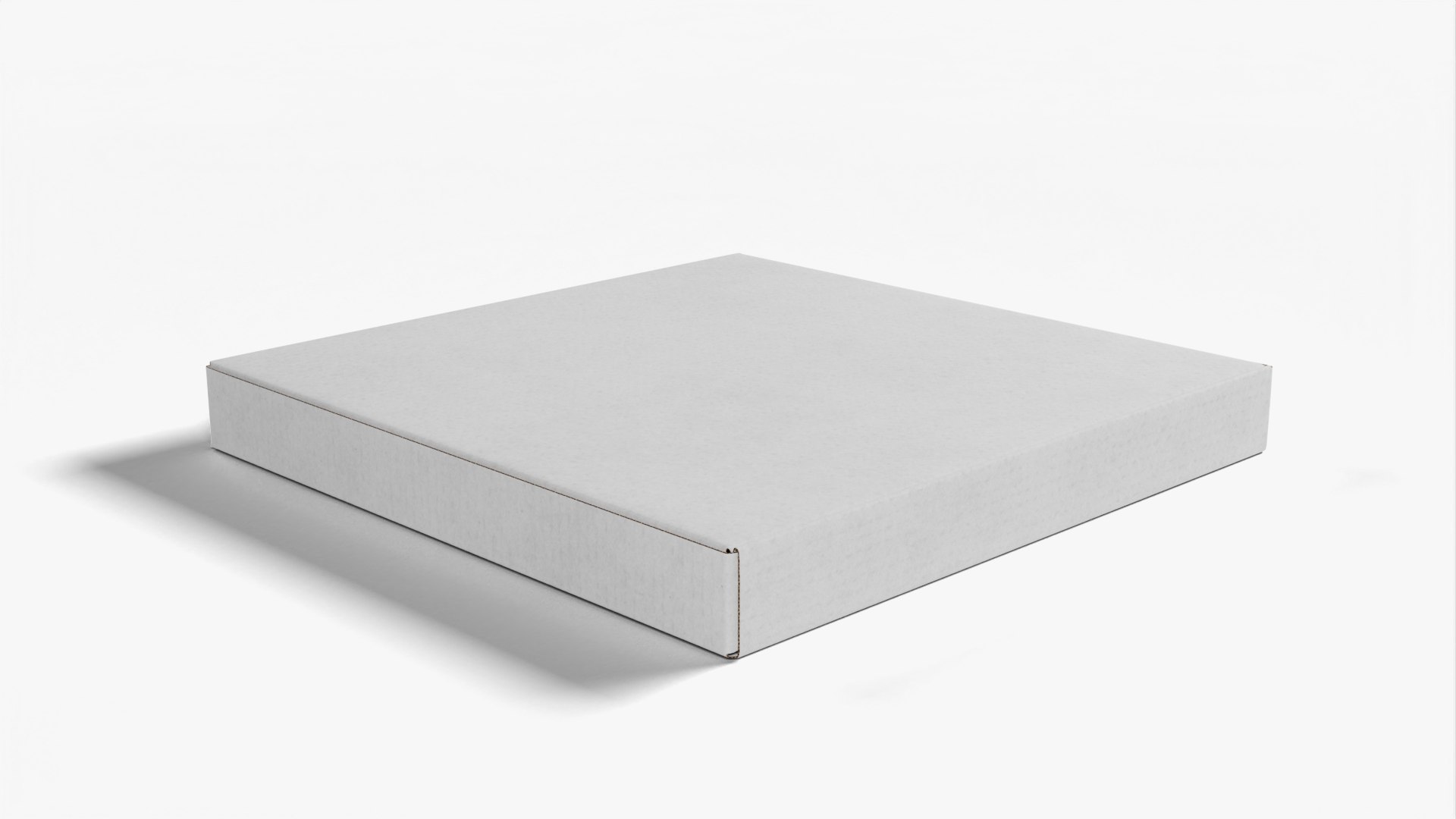 3D 4-inch White Paper Pizza Box Model - TurboSquid 1959440